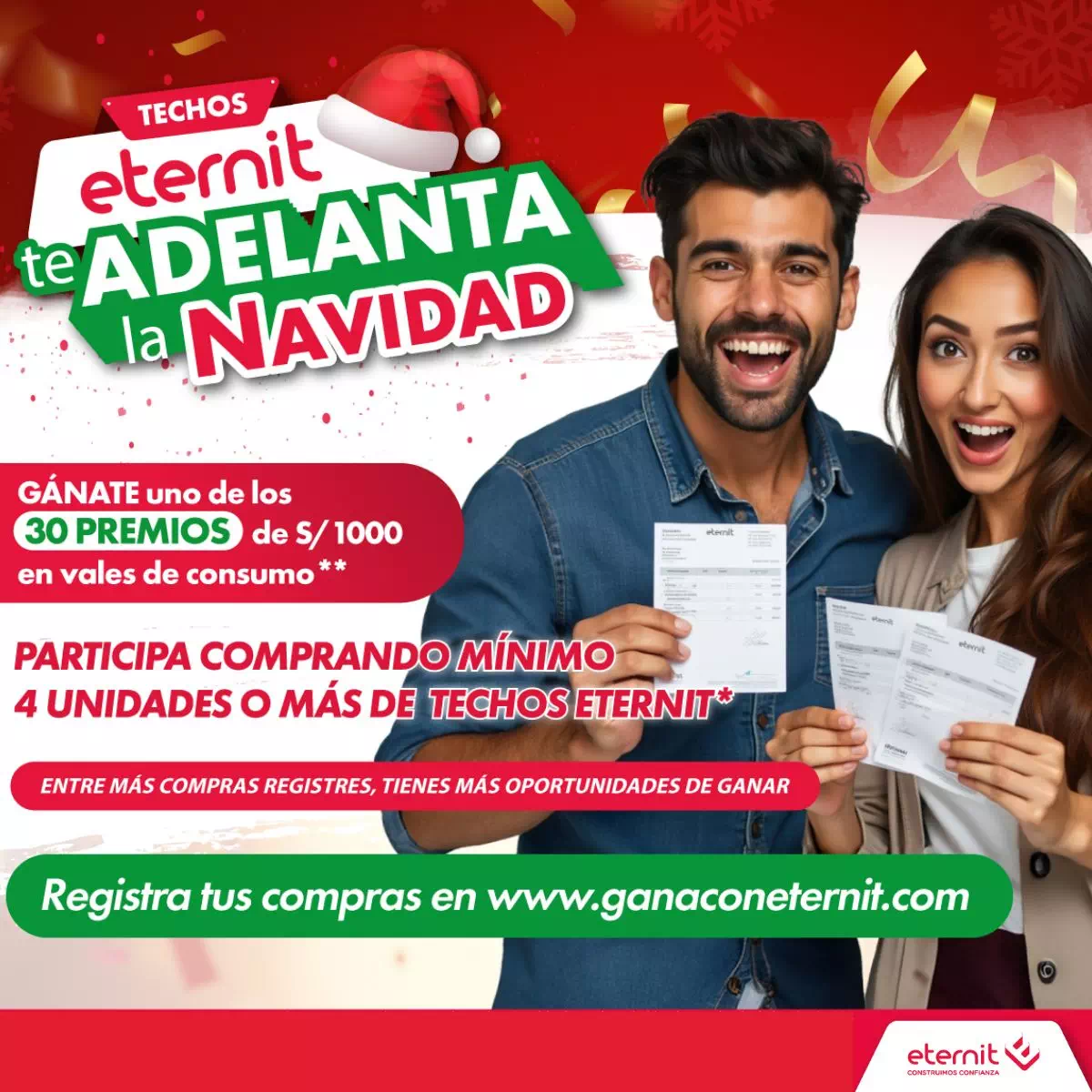 Promo Techos Eternit te Adelanta la Navidad - Perú Promo