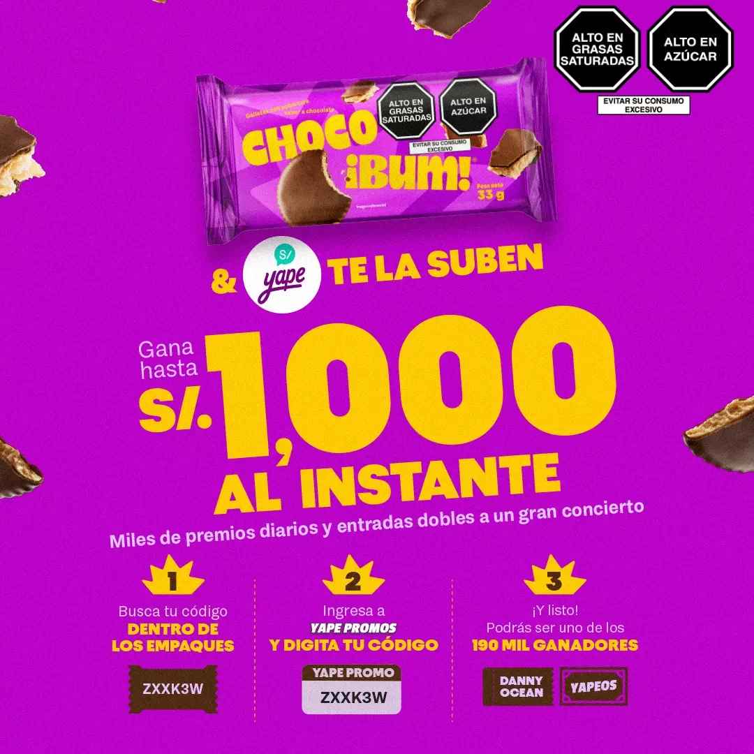 Promoción “Chocobum y Yape te Premian” 2025 - Perú Promo